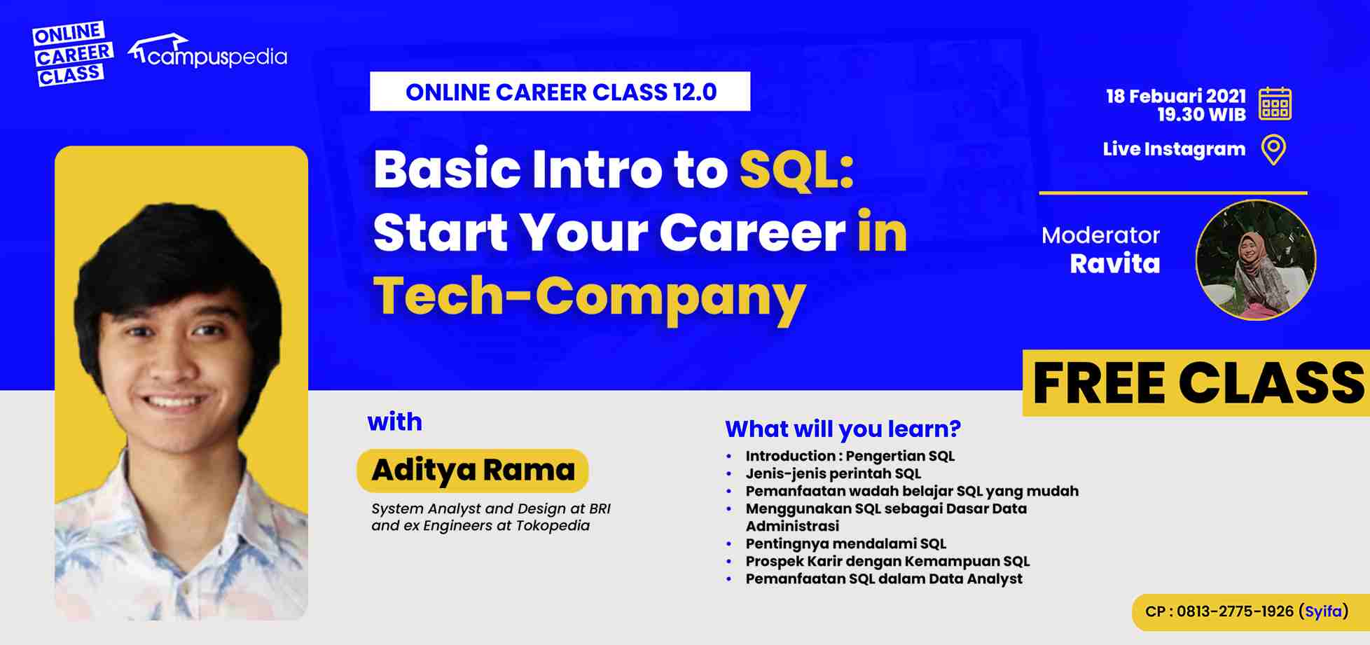 Tertarik Jadi Data Analyst? Yuk, Ikuti Kelas Gratis SQL Sekarang!